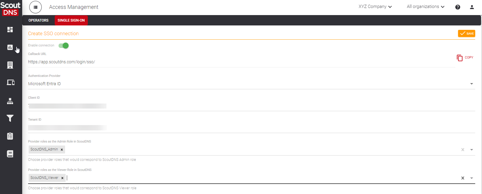 Single Sign On (SSO) Configuration